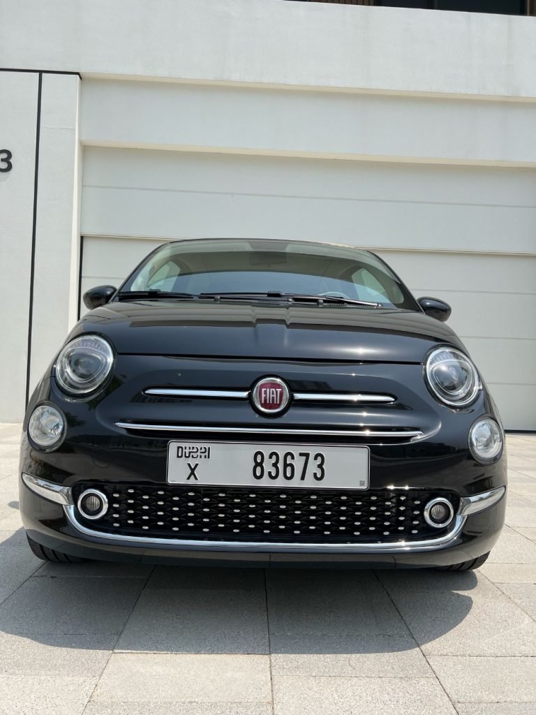 Convertible Car Rental Dubai | Fiat 500 Convertible | DriveX